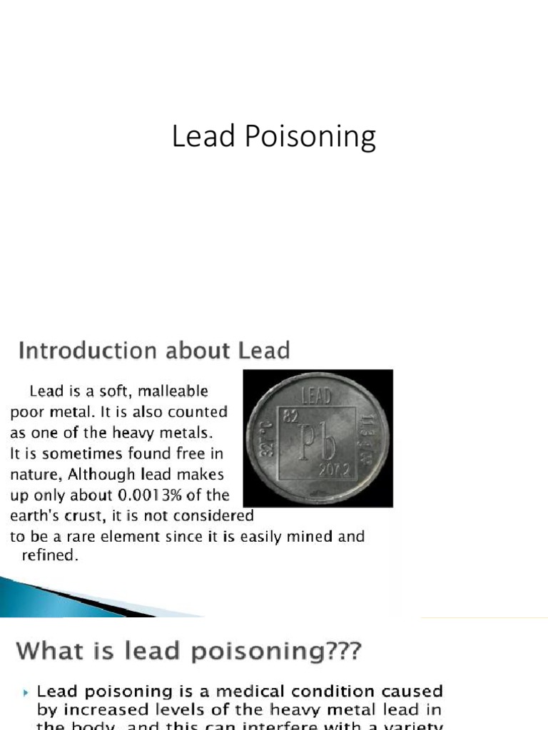 Lead Poisoning | PDF