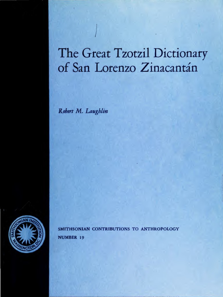 Tzotzil-English Dictionary Guide | PDF | Smithsonian Institution | Chiapas