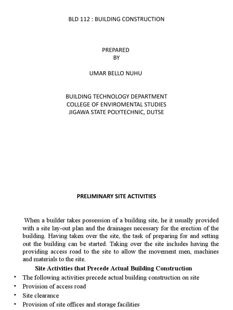 BLD 112 Lecture 2 | Download Free PDF | Brick | Deep Foundation