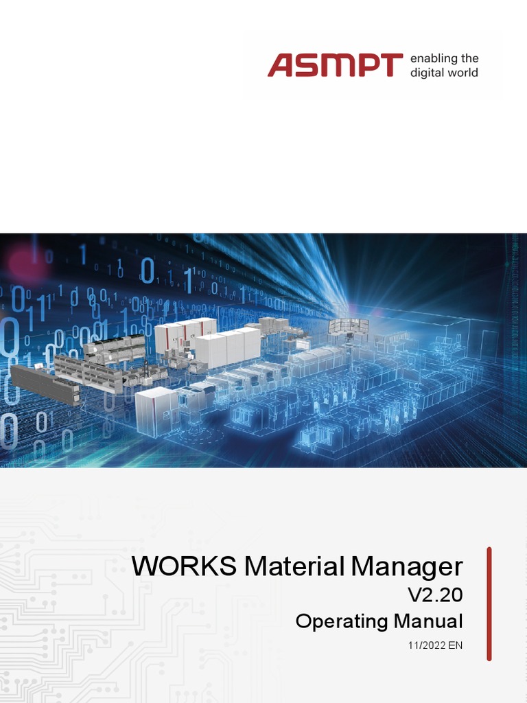 00900486-01 OM WORKS Material Manager V2.20 R22-1 EN | PDF | Warehouse ...