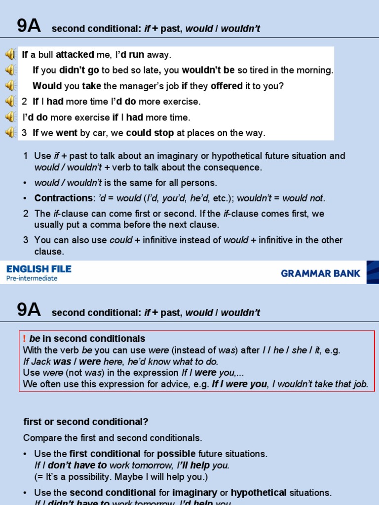 9A Grammar Bank | PDF