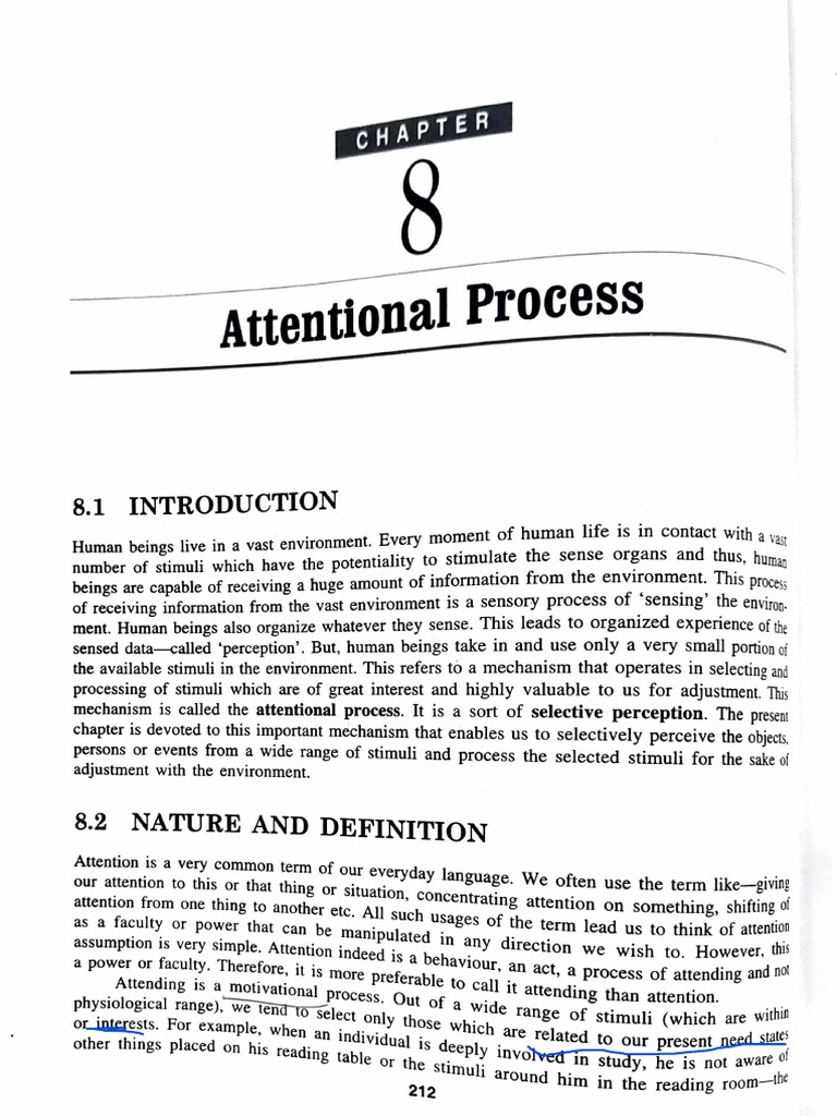 Attention Psych1 | PDF | Attention | Perception