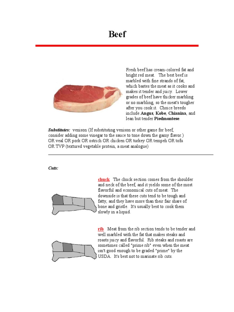 Beef | PDF | Steak | Beef