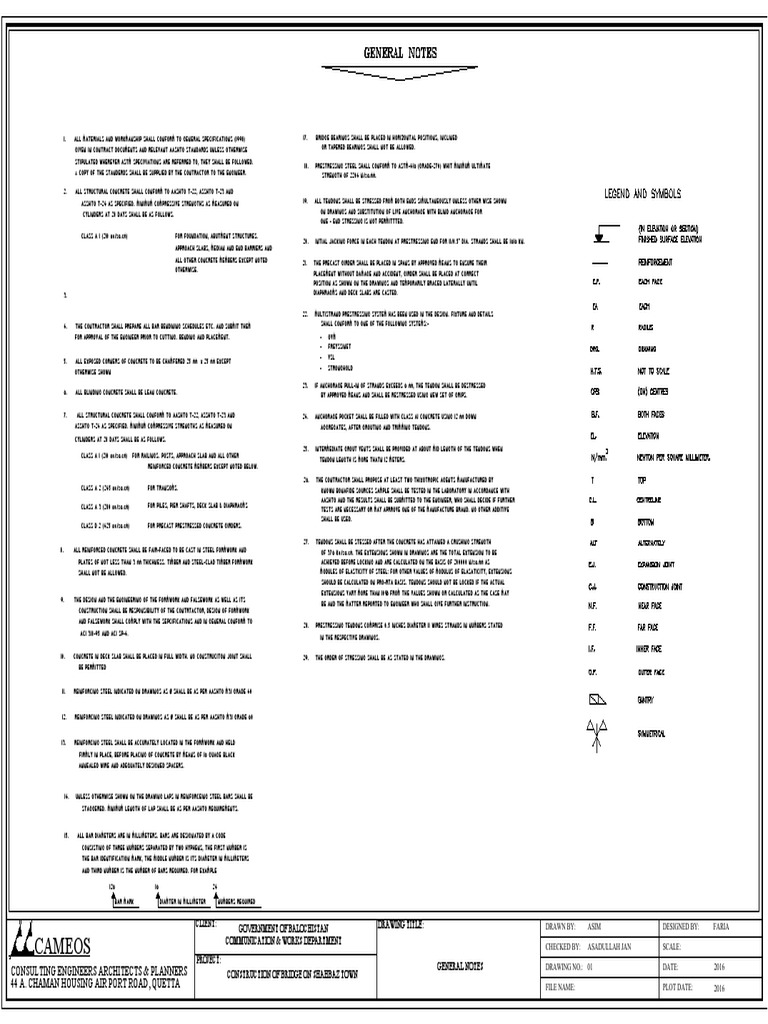 General Notes-Layout1 | PDF | Prestressed Concrete | Concrete