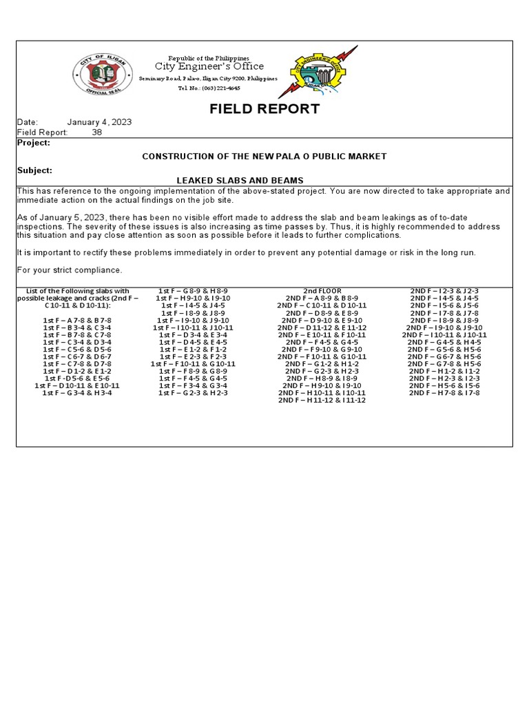 Field Report 38 | PDF