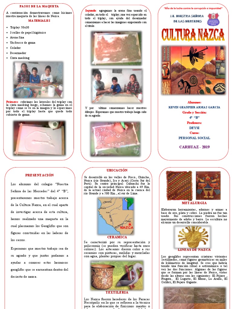 Triptico Cultura Nazca | PDF Triptico Cultura Nazca | PDF