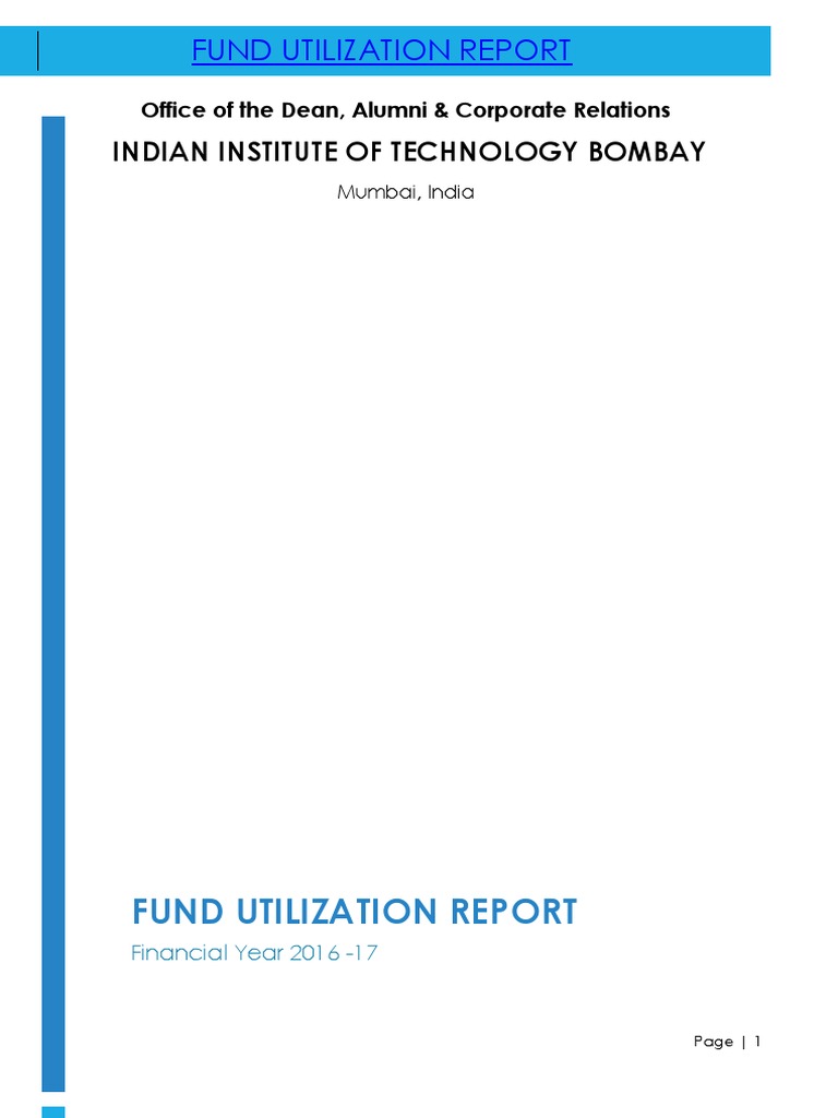 Fund Utilization Report 2016 17 Compresspdf Pdf