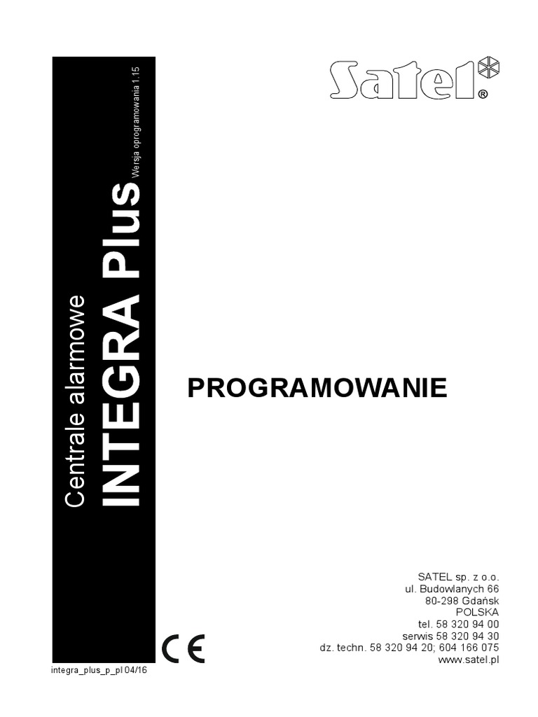 Integra Plus P PL 0416 | PDF
