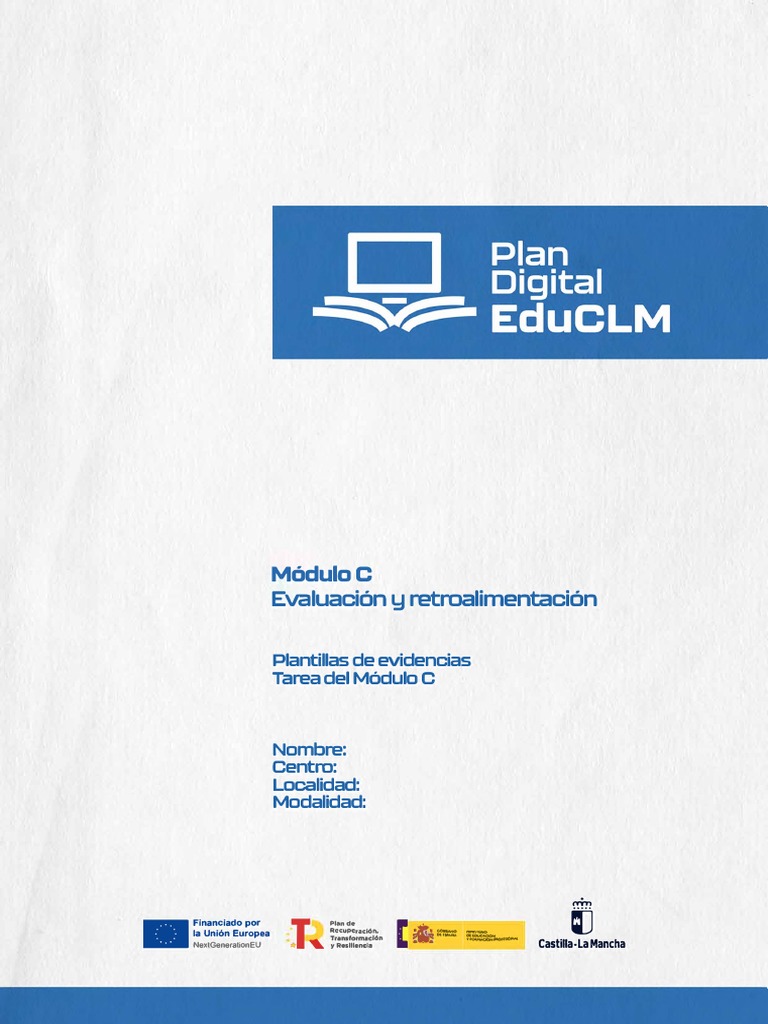 Modulo C - Plantilla de Evidencias | PDF | Evaluación | Aprendizaje