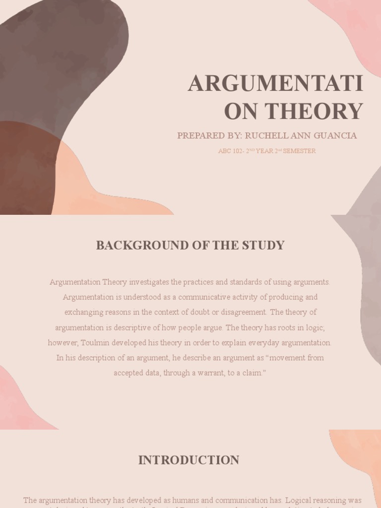 Argumentation Theory | PDF