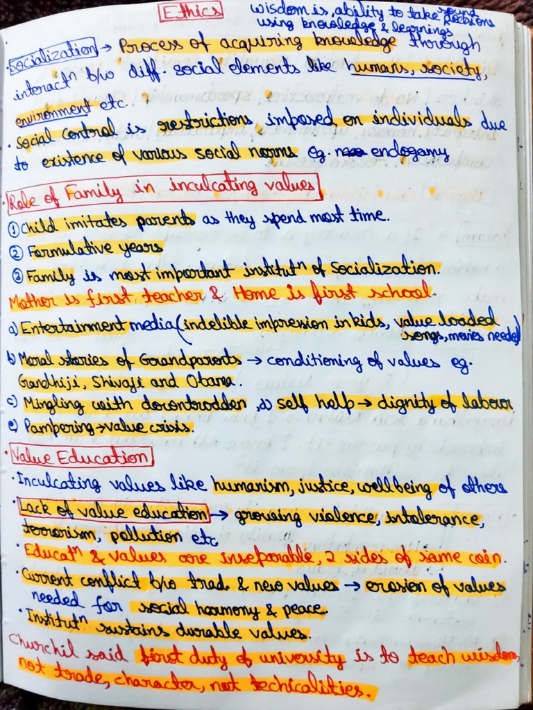 Prafull Ethics Notes | PDF