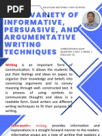 Evaluative Language and Conjunctions in Argumentative Text | PDF | Argument | Word