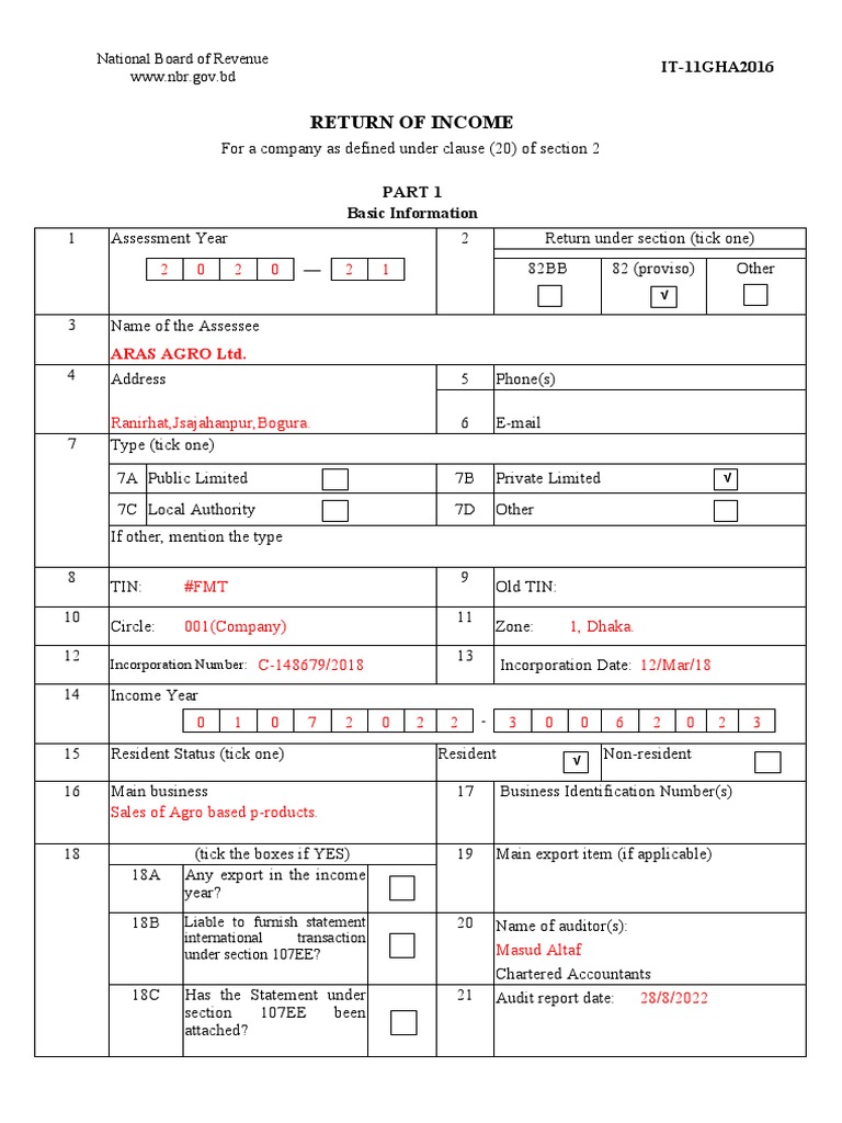 ARAS AGRO Ltd.2022-2023 | PDF | Tax Deduction | Taxes