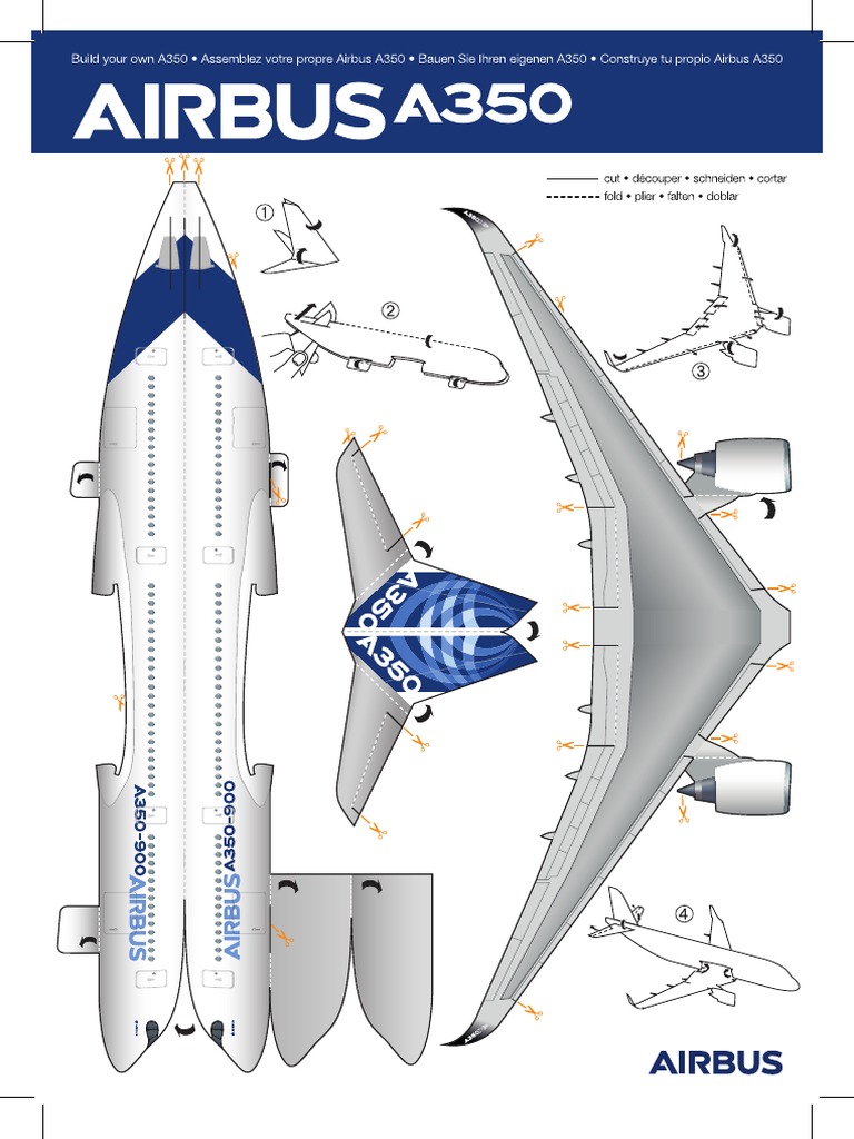 Papercraft - Build Your Own A350-900 | PDF