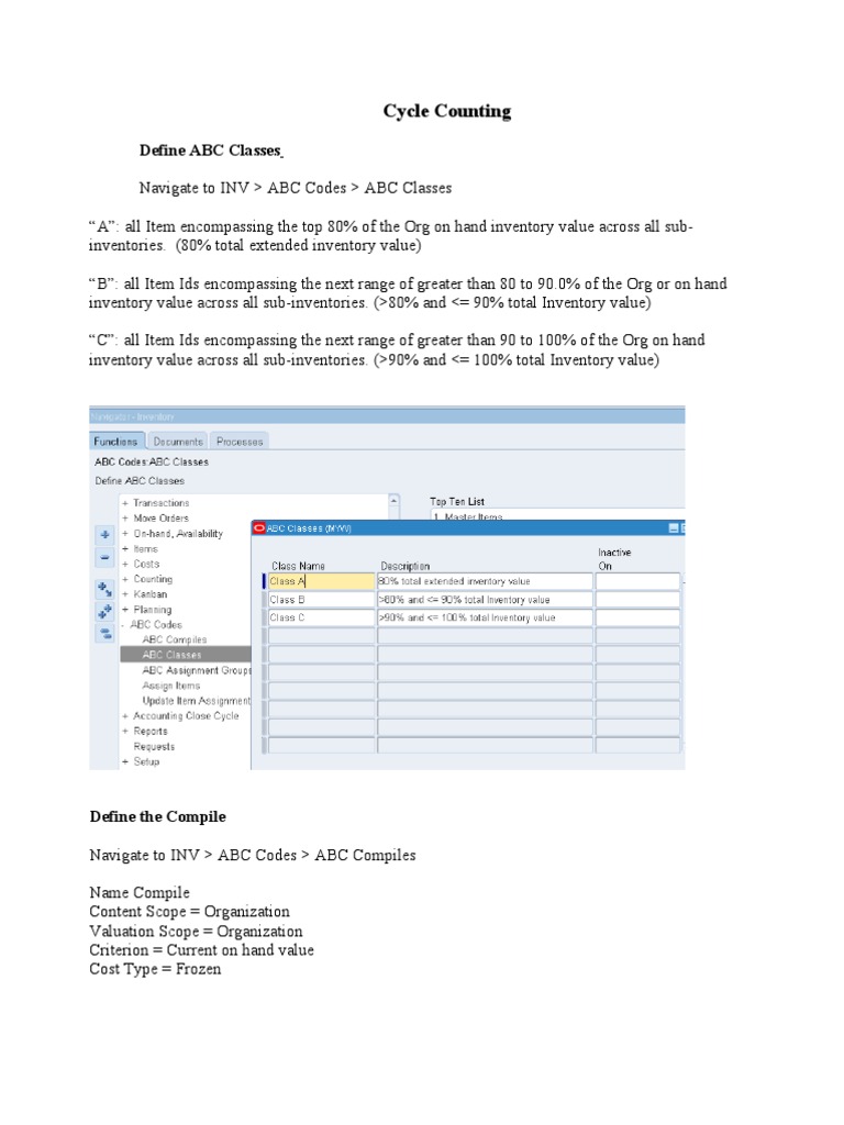 Cycle Counting - How To | PDF | Inventory | Software Engineering