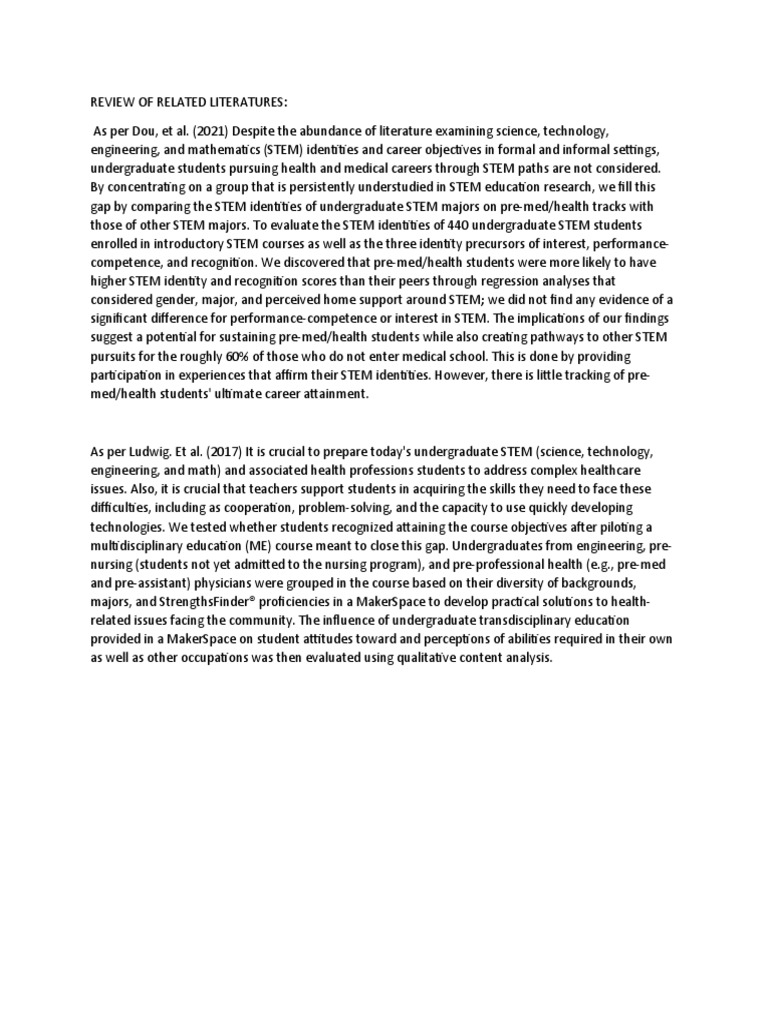 RRLS | PDF | Science, Technology, Engineering, And Mathematics | Medical School