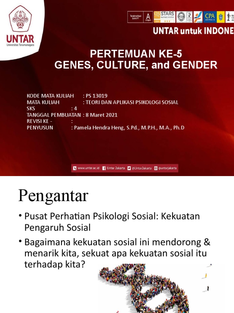 5 Chapter 5 Genes Culture And Gender Pdf