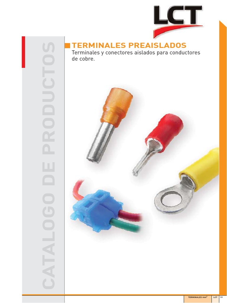 Catálogo de Terminales Preaislados LCT | PDF | Cobre | Elementos metálicos