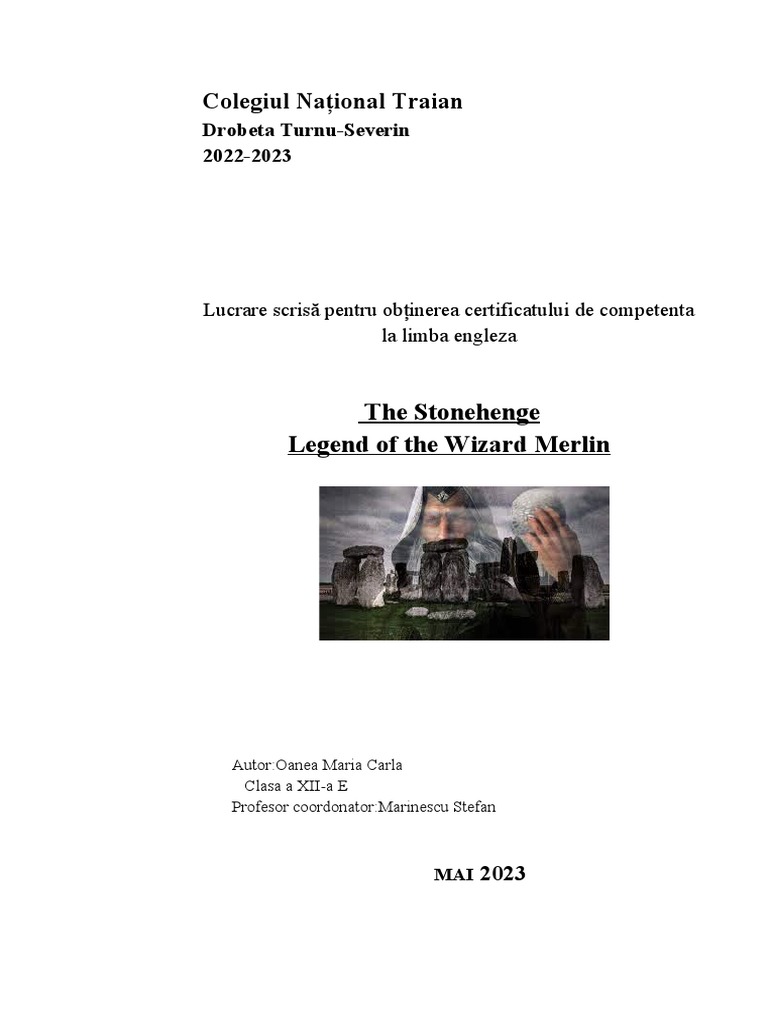 The Stonehenge Legend of The Wizard Merlin | PDF | Merlin | Stonehenge