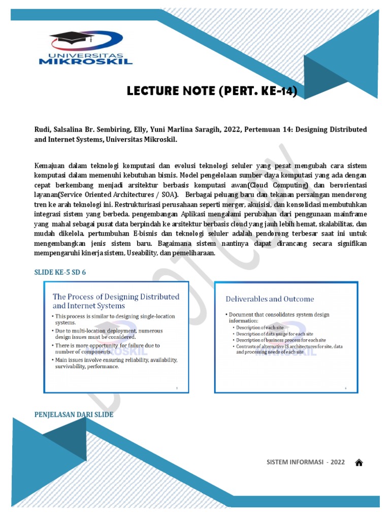 LectureNote Pert. 14 | PDF | Teknologi & Rekayasa