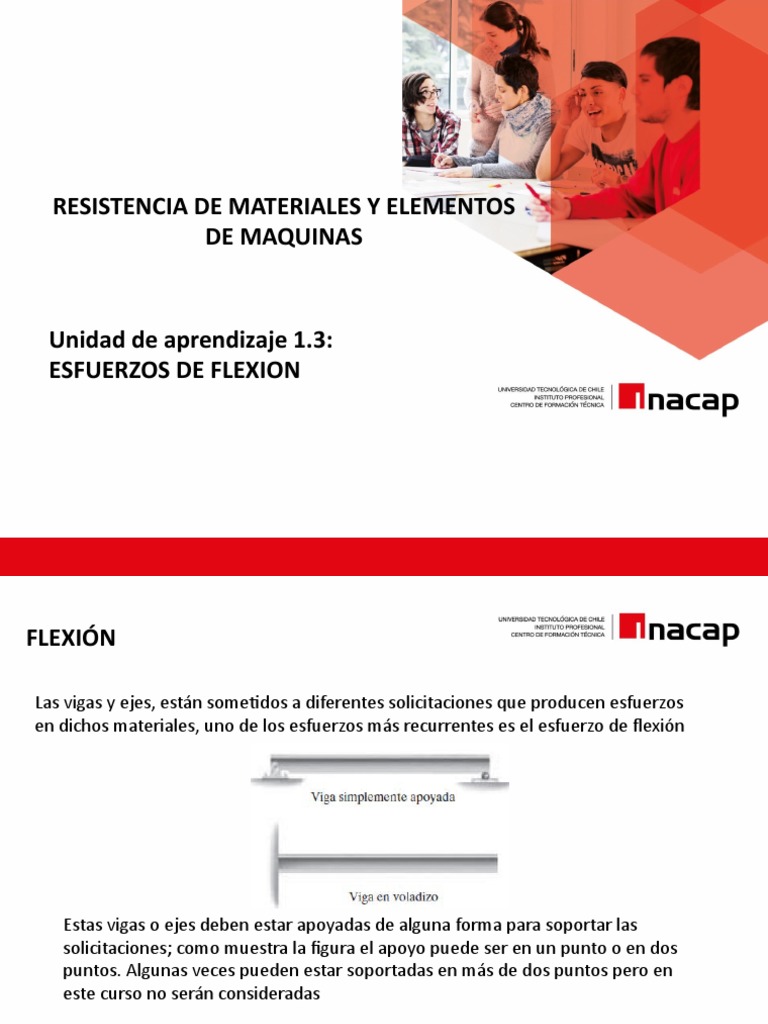 U 1.3 Esfuerzos de Flexion | PDF | Viga (Estructura) | Doblar