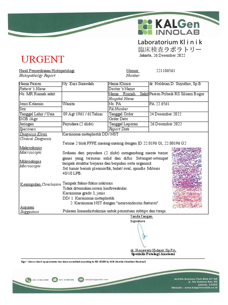 Format Hasil PA KALGEN | PDF | Sains & Matematika