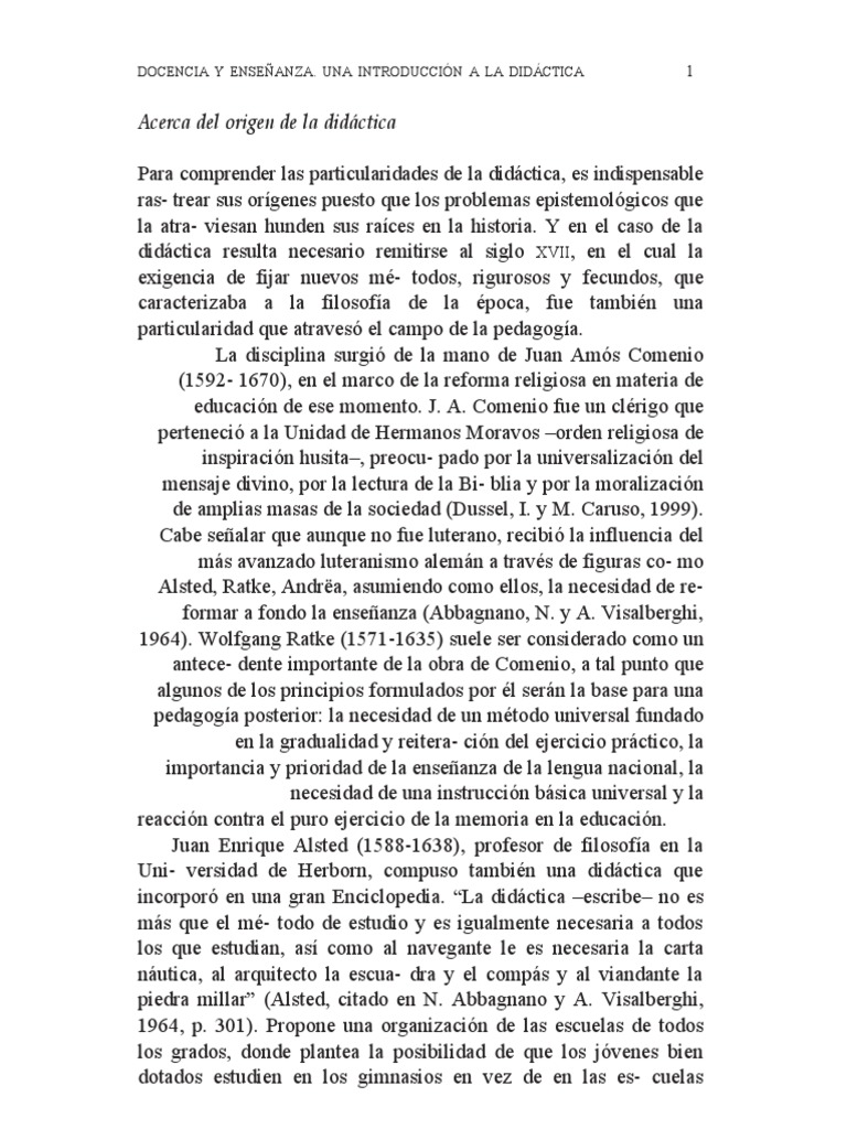 Araujo Docencia y Ensen Anza Una Introduccio N A La Dida Ctica | PDF | Enseñando | Aprendizaje