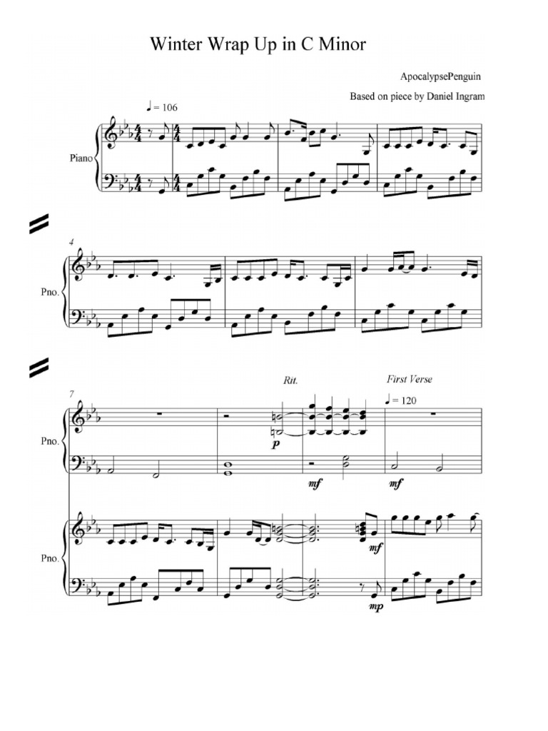 Winter Wrap Up in C Minor - Sheet Music | PDF