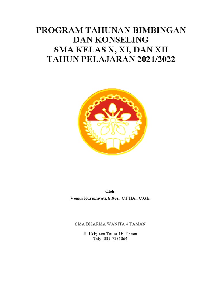 Program Tahunan Layanan BK Komprehensif | PDF | Karier & Perkembangan | Bisnis