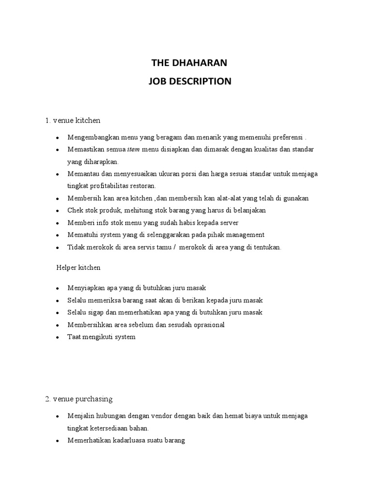 SOP Restoran: Panduan Operasional Lengkap | PDF