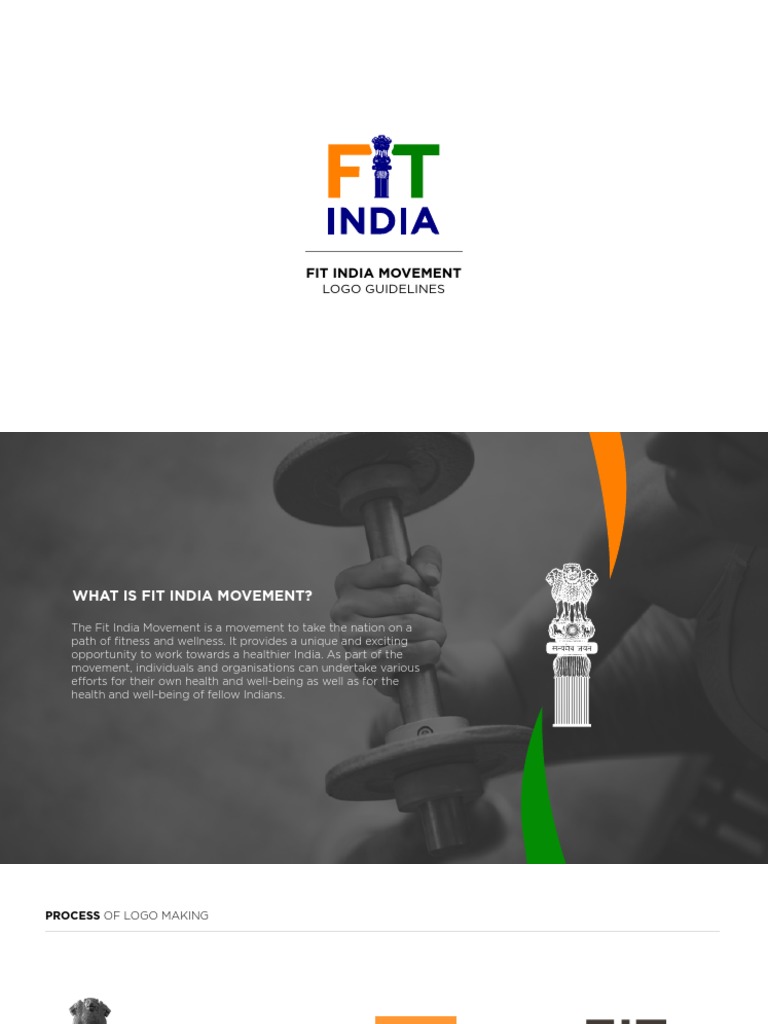 Fit India Movement Logo Guide | PDF | Logos | Sans Serif