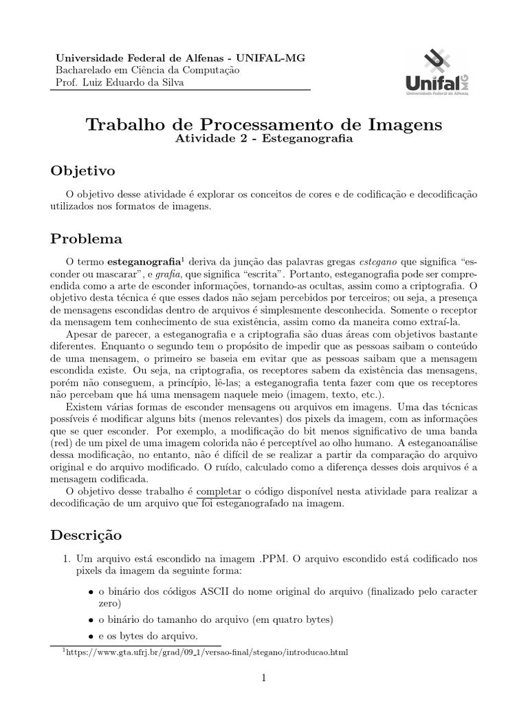 Trabalho 2 | Download grátis PDF | Criptografia | Informática