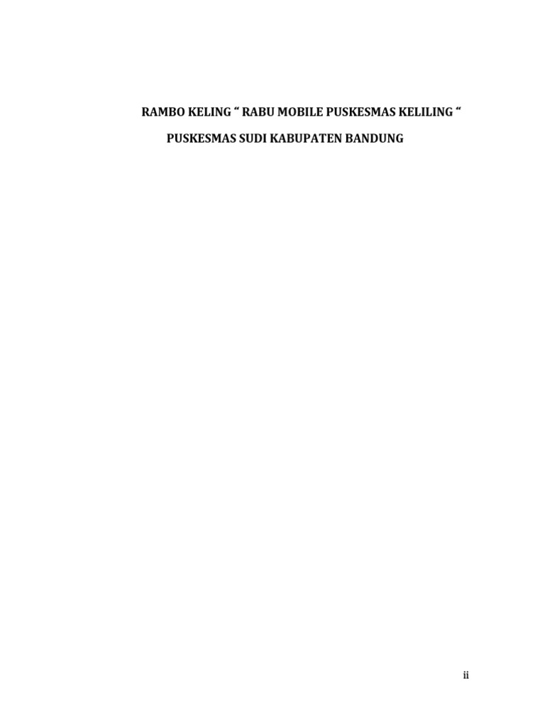 Makalah Rambo Keling | PDF