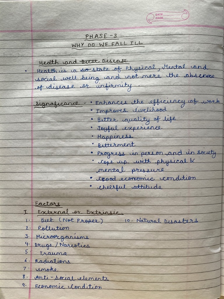 Biology Why Do We Fall Ill | PDF