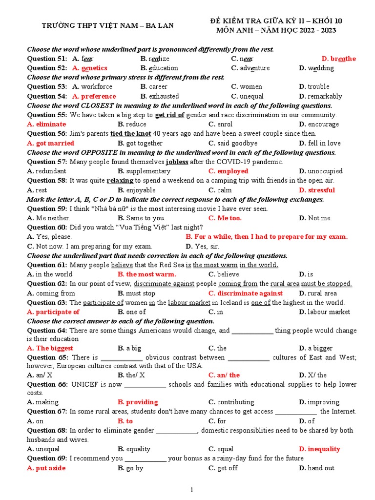 VIỆT BA - ANH 10 | PDF | Marketing Research | Vietnam