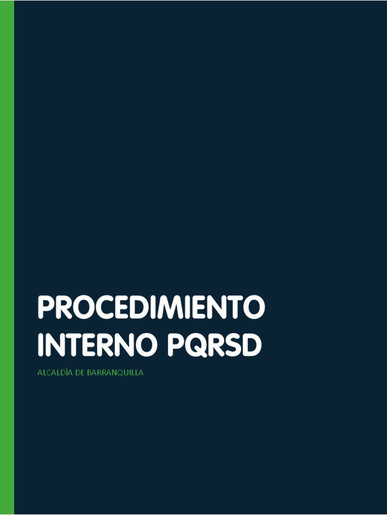 Procedimiento Interno PQRSD | PDF | Petición | Gestión de registros
