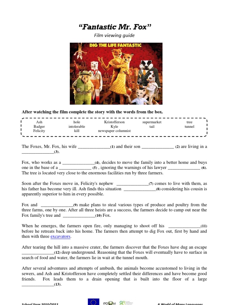Fantastic MR Fox | PDF