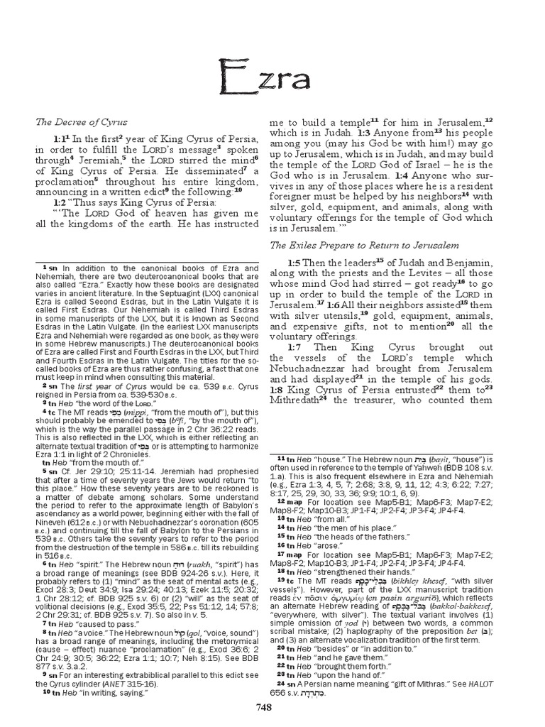 The Book of Ezra | PDF | Babylonian Captivity | Ancient Peoples Of The Near East