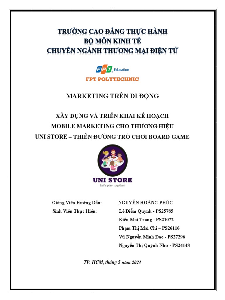 Mobile Marketing ASM - FPT Polytechnic | PDF