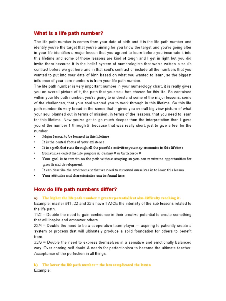 Understanding Life Path Numbers | PDF | Creativity | Leadership