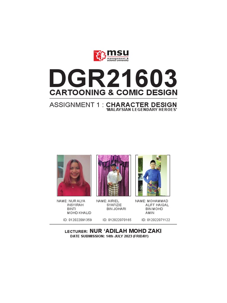 Cartooning & Comic Design Report A1 | PDF