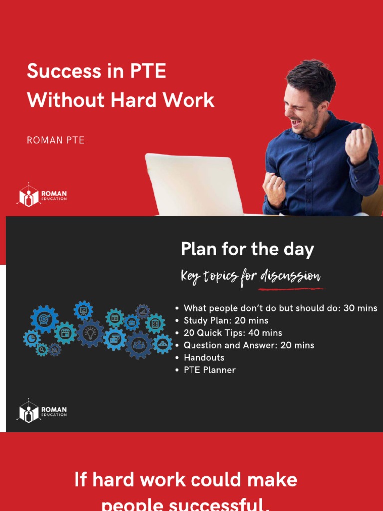 Success in PTE Without Hard Work | PDF | Multiple Choice | Question