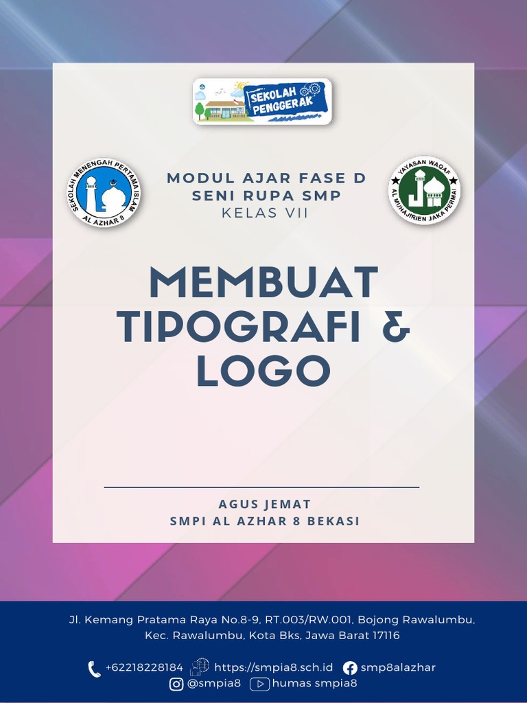 Membuat Tipografi & Logo: Modul Ajar Fase D Seni Rupa SMP | PDF