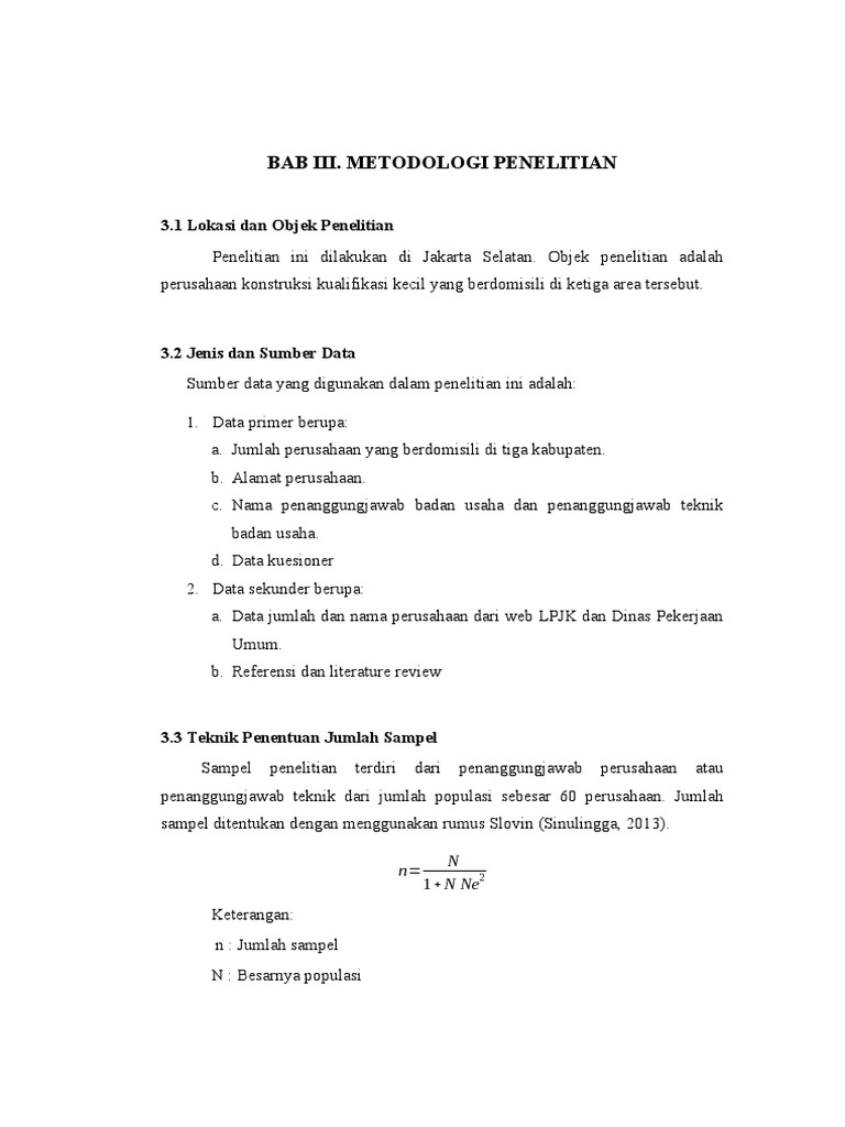 Metodolog Penelitian | PDF
