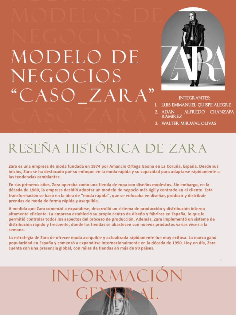 Modelo de Negocios - Caso - Zara | PDF | Calidad (comercial) | Mercado (economía)