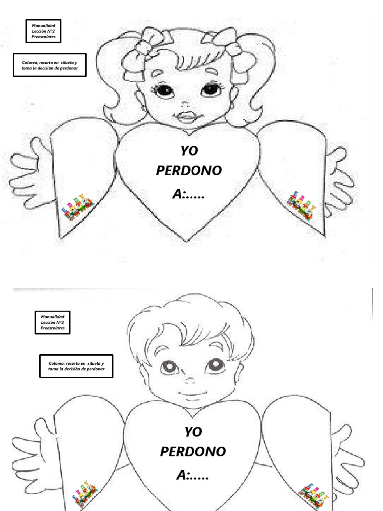 Manualidad Lección 2 Preescolares Varon y Mujer | PDF