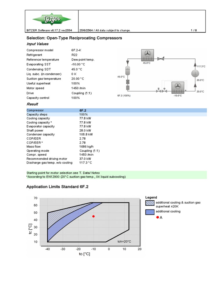 Bitzer 6F.2 | PDF | Thermodynamics | Continuum Mechanics