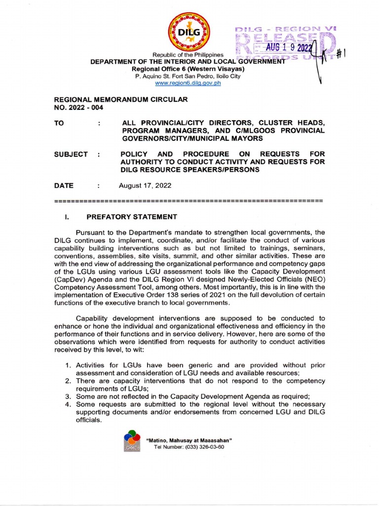 Regional MC No. 2022 004 | PDF