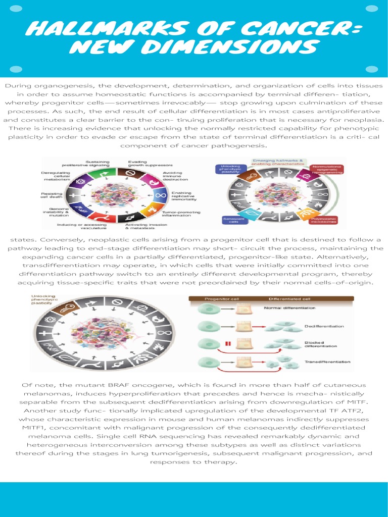 Cancer's New Dimensions | PDF | Cellular Differentiation | Cancer