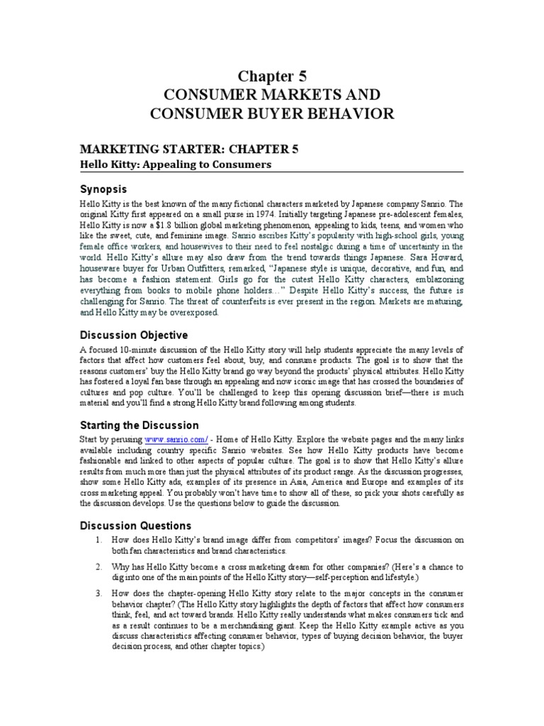 POMA - IM - Chapter 5 | PDF | Consumer Behaviour | Behavior